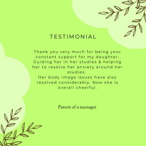 Testimonial – child parenting counsellor in mumbai